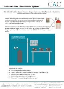 CAC Gas & Instrumentation. Gas Distribution Systems